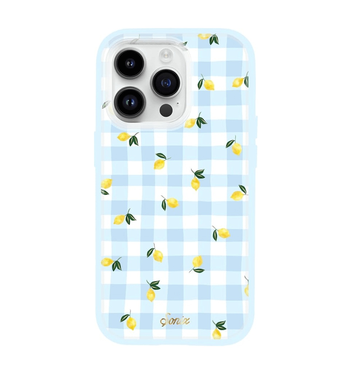 Sonix Lemon Gingham Compatible Case for iPhone 16 series